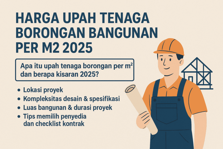 Harga Upah Tenaga Borongan Bangunan per m2 2025 - sn-studio.id